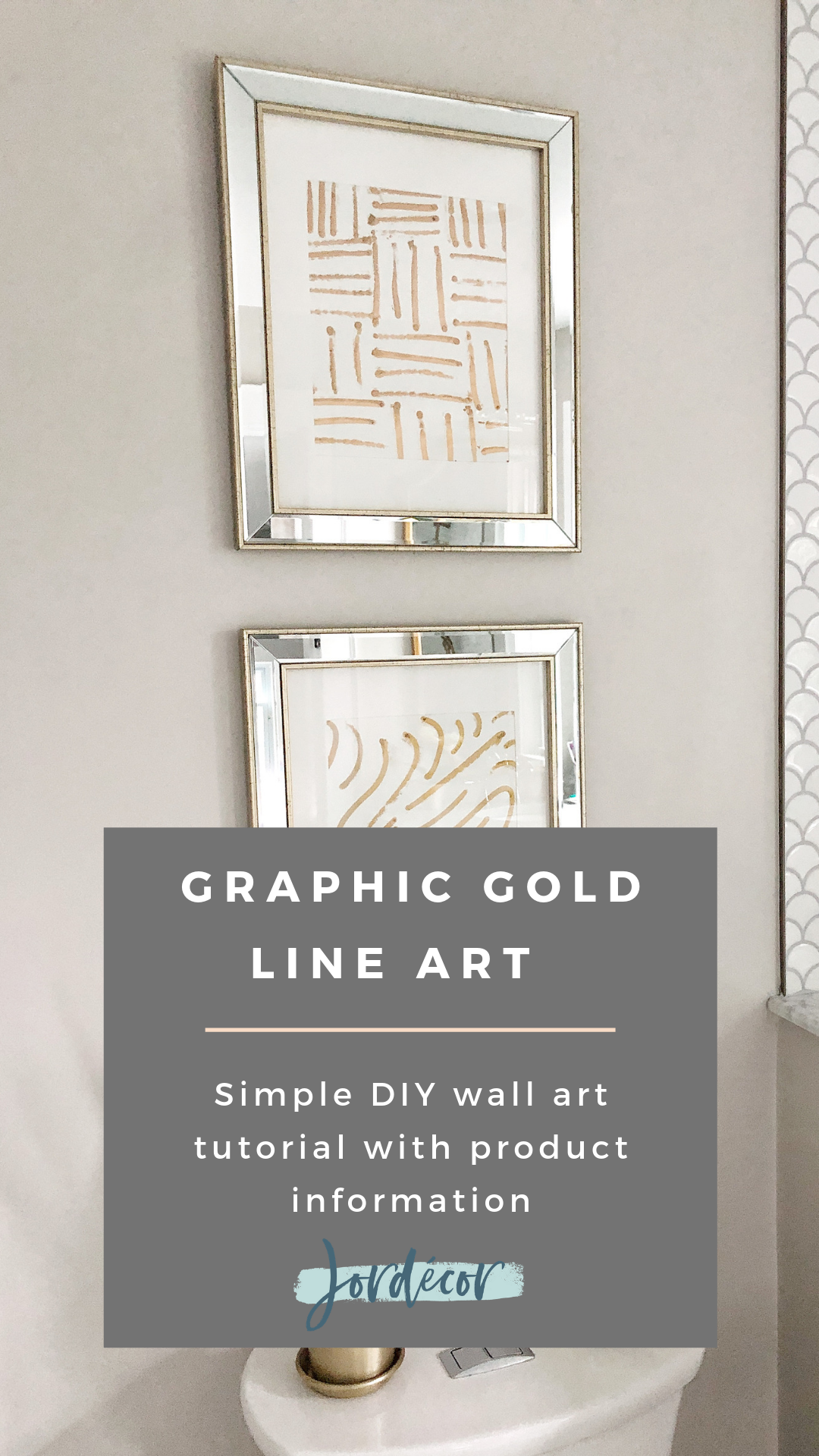 Graphic Gold Line Art - Jordecor