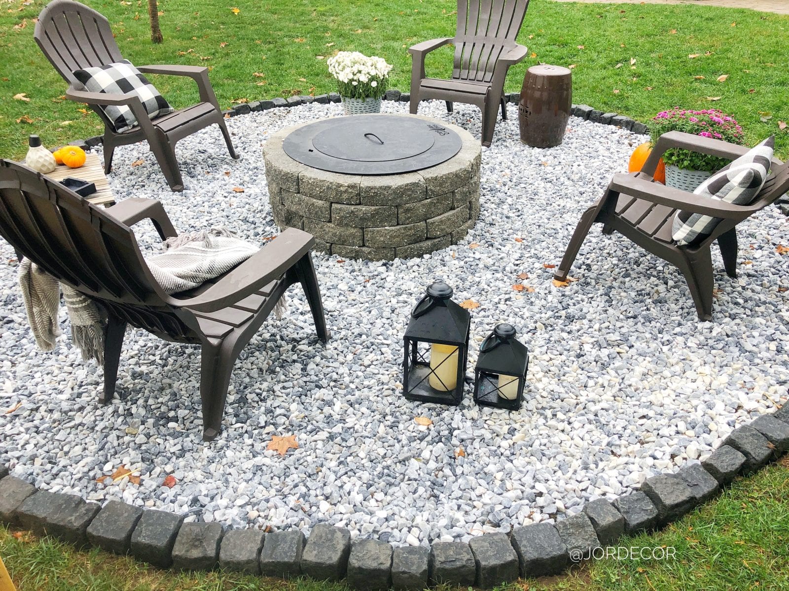 DIY Fire Pit Area in a Weekend! - Jordecor